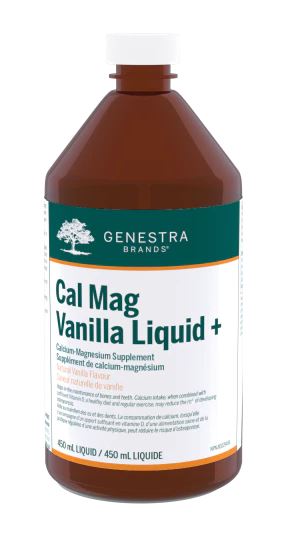 Cal Mag Vanilla Liquid + 450mL Genestra Brands Online in Canada