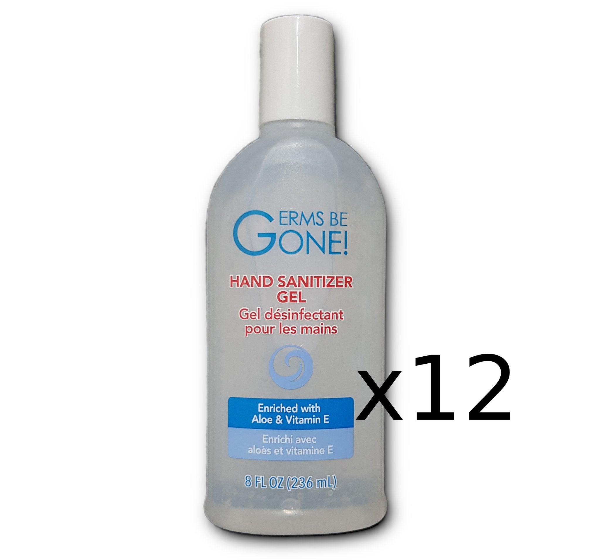Germs Be Gone! Hand Sanitizer Gel 236ml (flat bottle with pop-up cap)